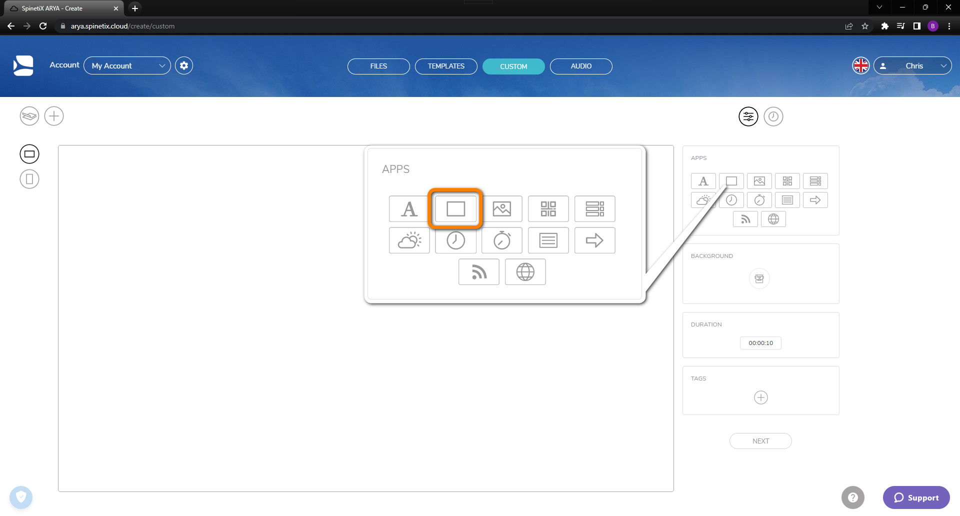 How to use the Shape app – SpinetiX ARYA Help Center