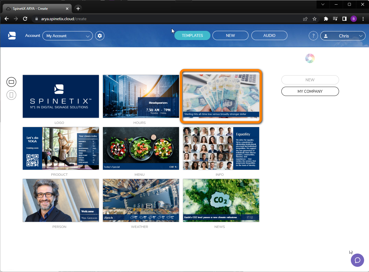 How to add and use Elementi projects in SpinetiX ARYA – SpinetiX ARYA ...