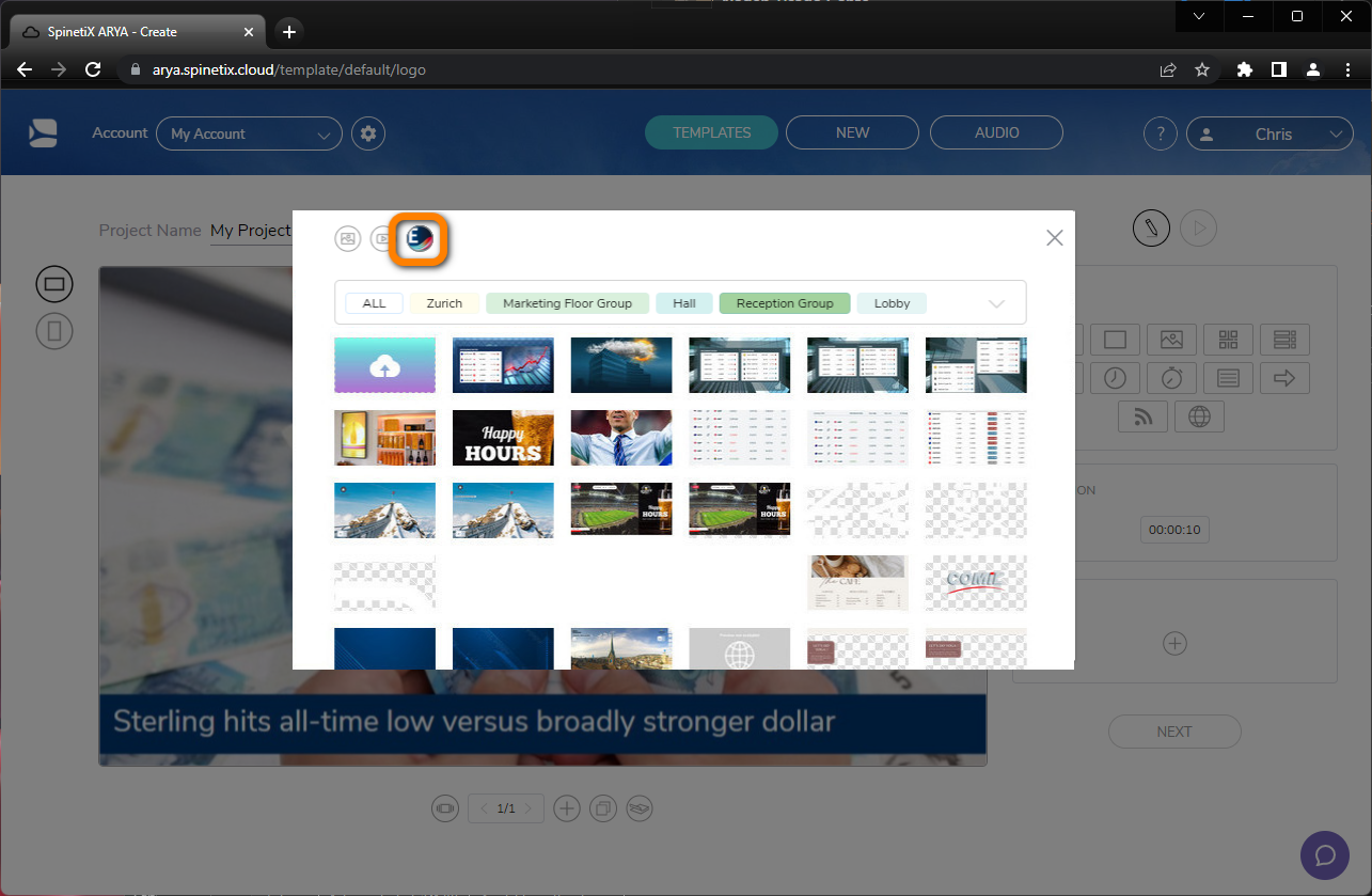 How to add and use Elementi projects in SpinetiX ARYA – SpinetiX ARYA ...