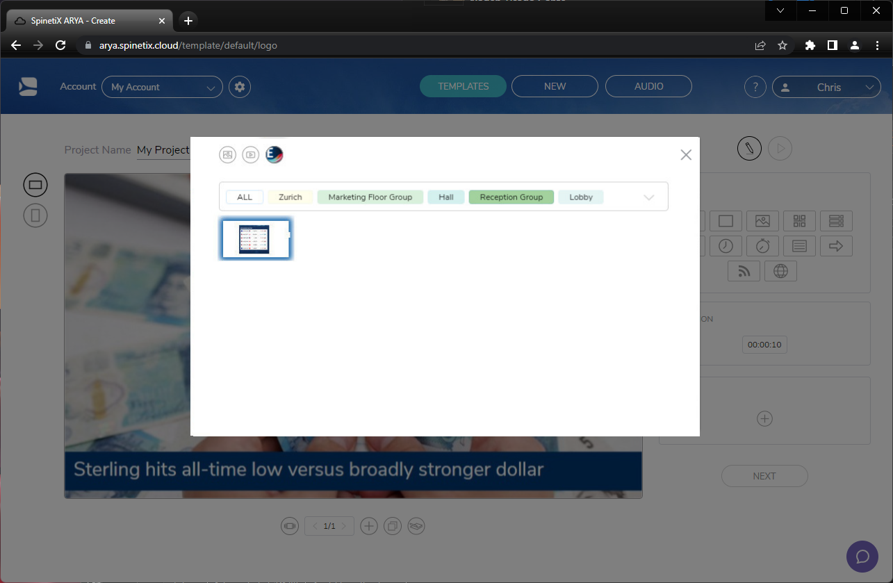 How to add and use Elementi projects in SpinetiX ARYA – SpinetiX ARYA ...