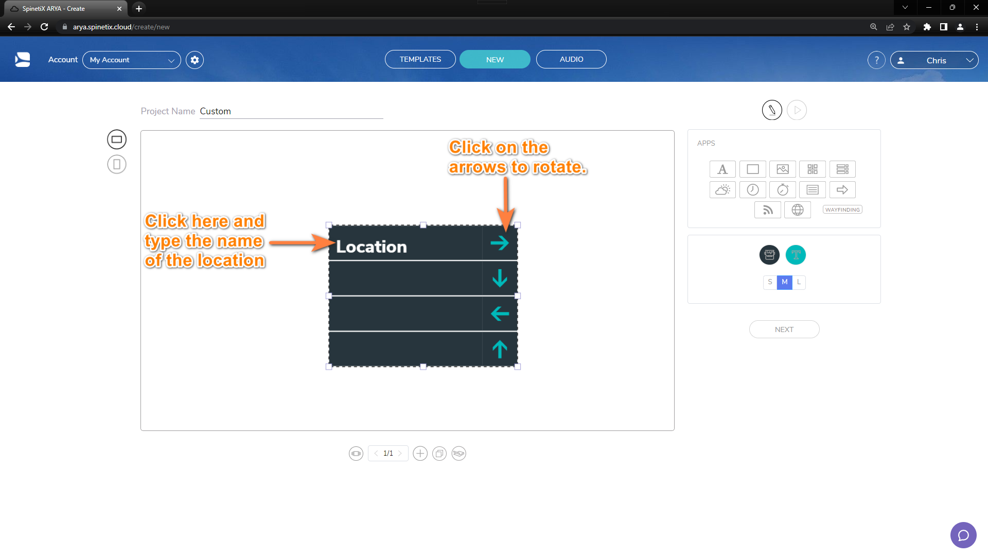 How to use the Wayfinding app – SpinetiX ARYA Help Center