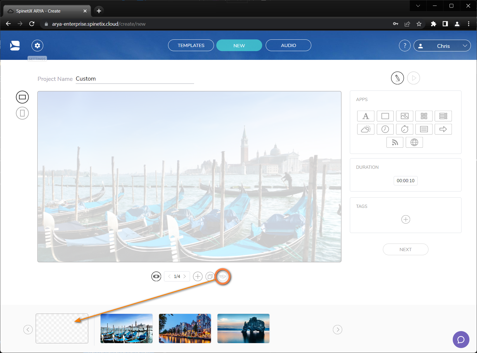 The Project Overlay and the Overlay Template – SpinetiX ARYA Help Center