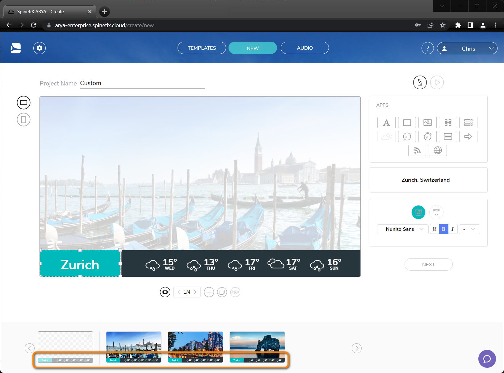The Project Overlay and the Overlay Template – SpinetiX ARYA Help Center