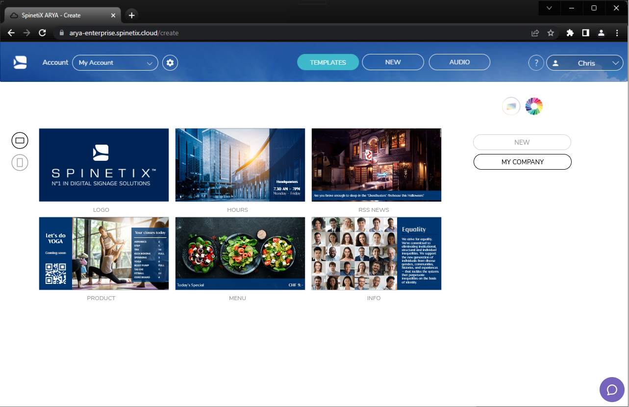 How to publish content – SpinetiX ARYA Help Center