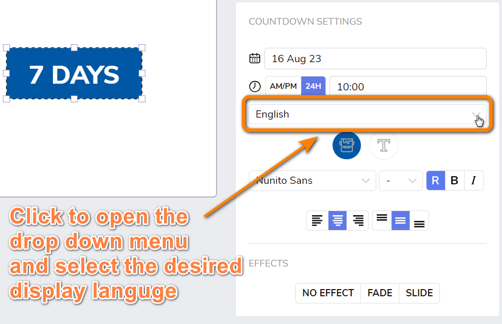 How to use the Countdown app – Help Center