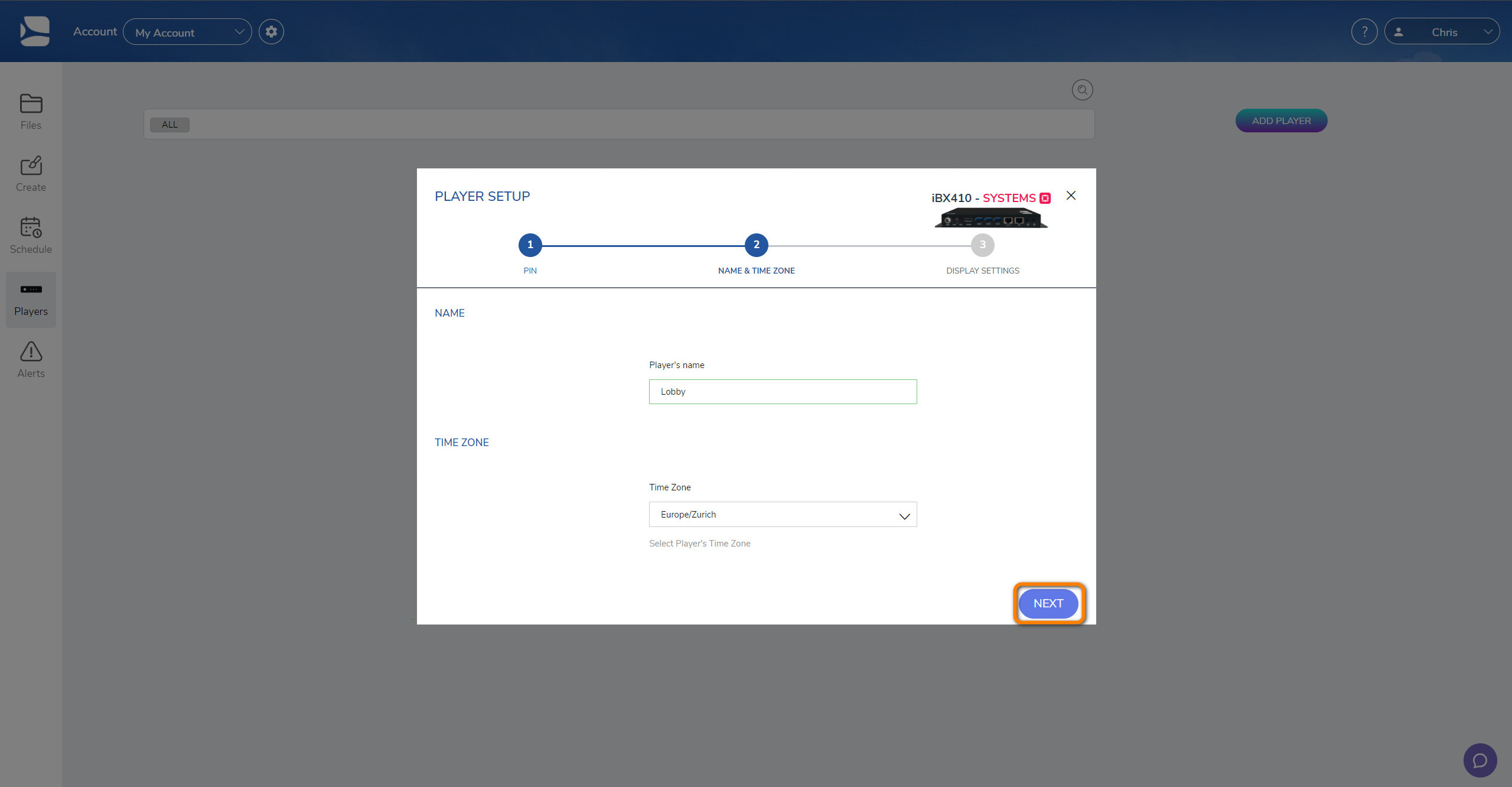 How to connect your iBX410 player to SpinetiX ARYA – Help Center