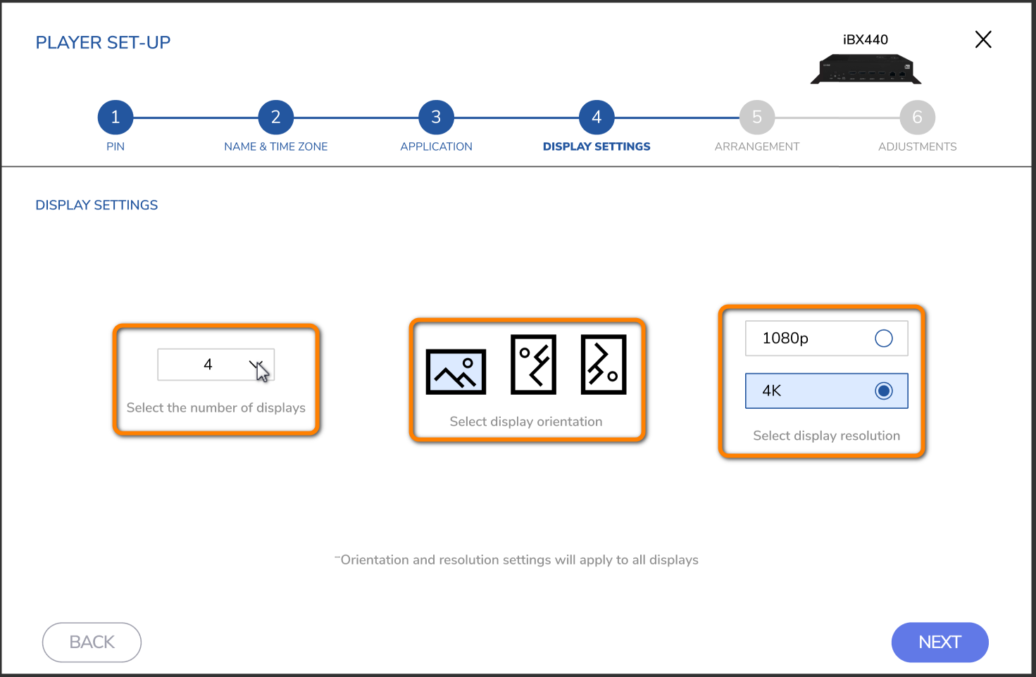 How to set up your iBX440 player for a video wall and connect it to ...